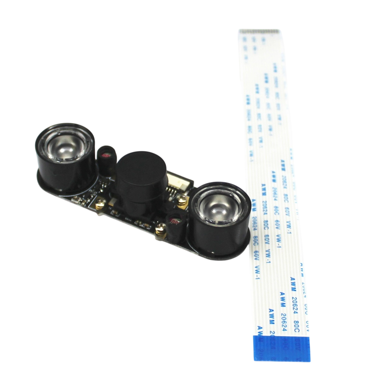 Raspberry Pi Infrared Night Vision Camera (5MP - 160°FOV) | Flux Electronix