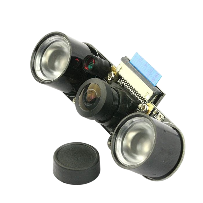 Raspberry Pi Infrared Night Vision Camera (5MP - 160°FOV) | Flux Electronix
