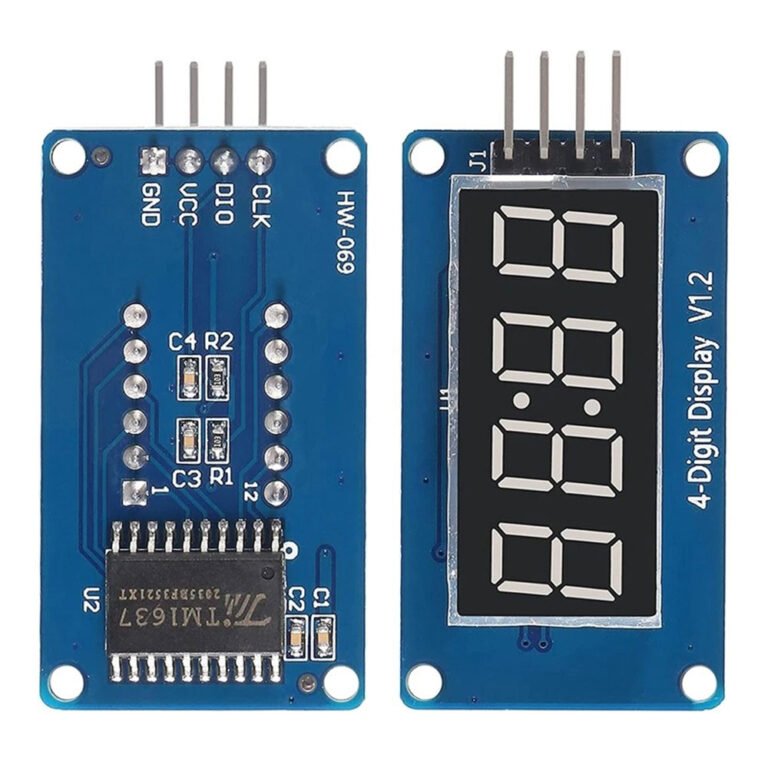 TM1637 4-Digit 7-Segment Display Module | Flux Electronix